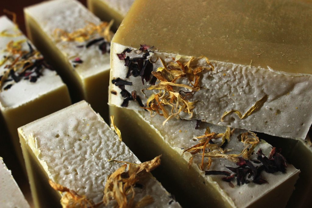 Cold Process Soap with Chamomile, Hibiscus & Calendula Tutorial