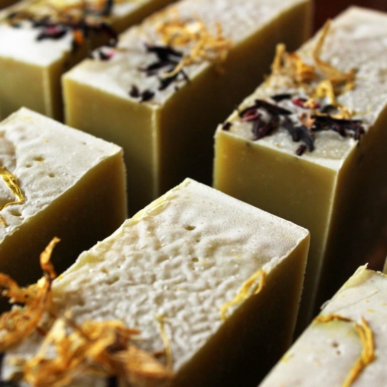 Cold Process Soap with Chamomile, Hibiscus & Calendula Tutorial