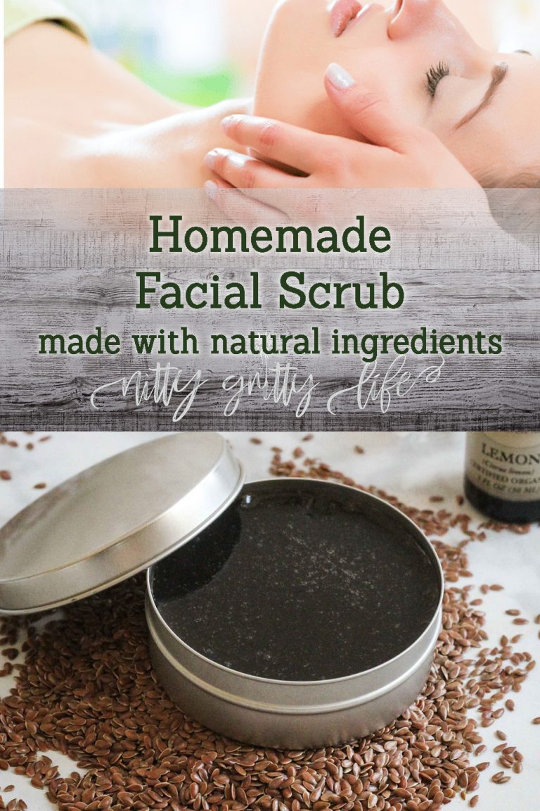 Homemade Facial Scrub with Eco-Friendly Natural Ingredients